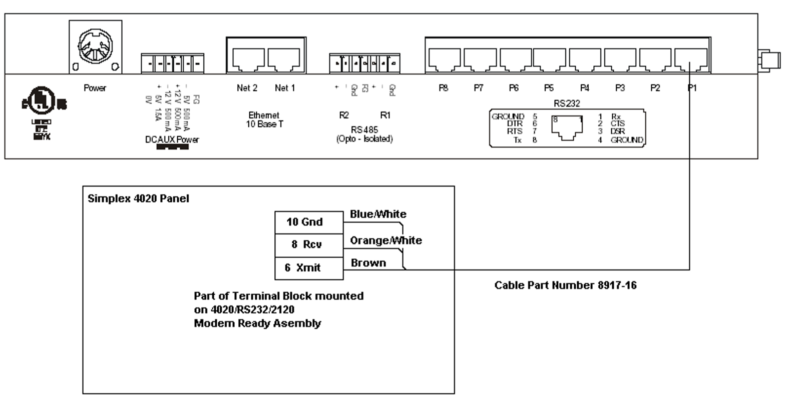Simplex 4100 to SBT-FSI (SIEMENS MXL or XLS) QuickServer Gateway